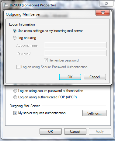 Domain Email Settings